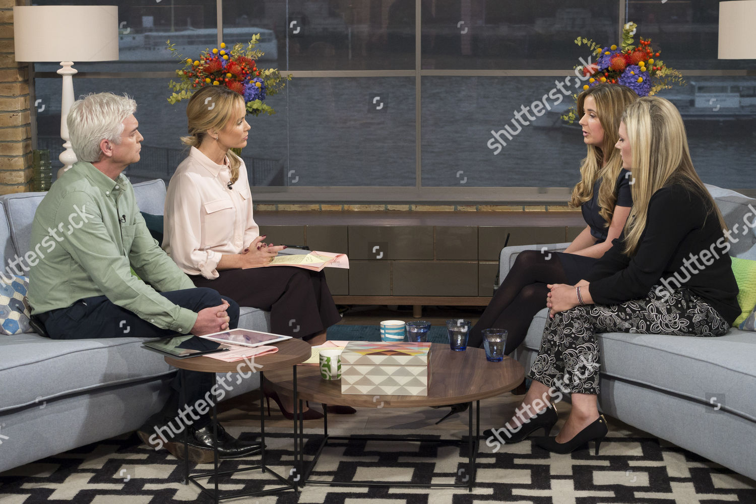 Presenters Phillip Schofield Amanda Holden Natasha Editorial Stock ...