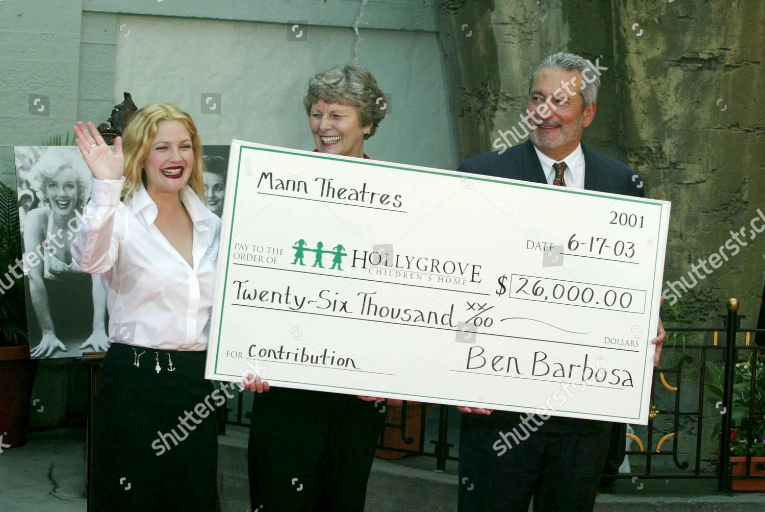 Cheque Presented Hollygrove Ben Barbosa After Editorial Stock Photo ...
