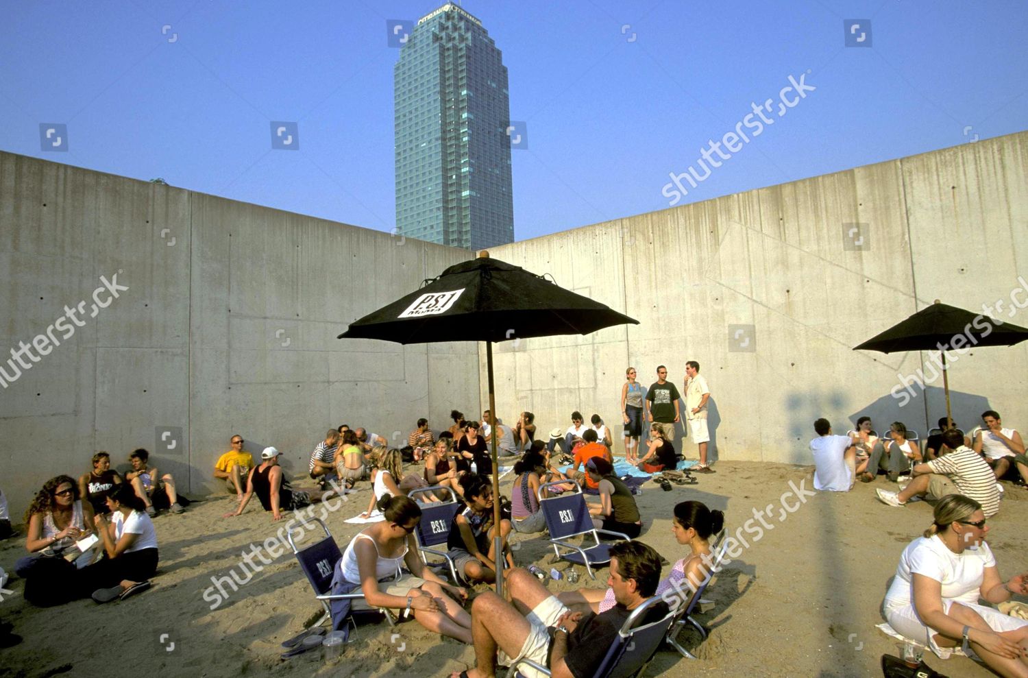 Ps1 Modern Art Centre Urban Beach Editorial Stock Photo - Stock Image ...