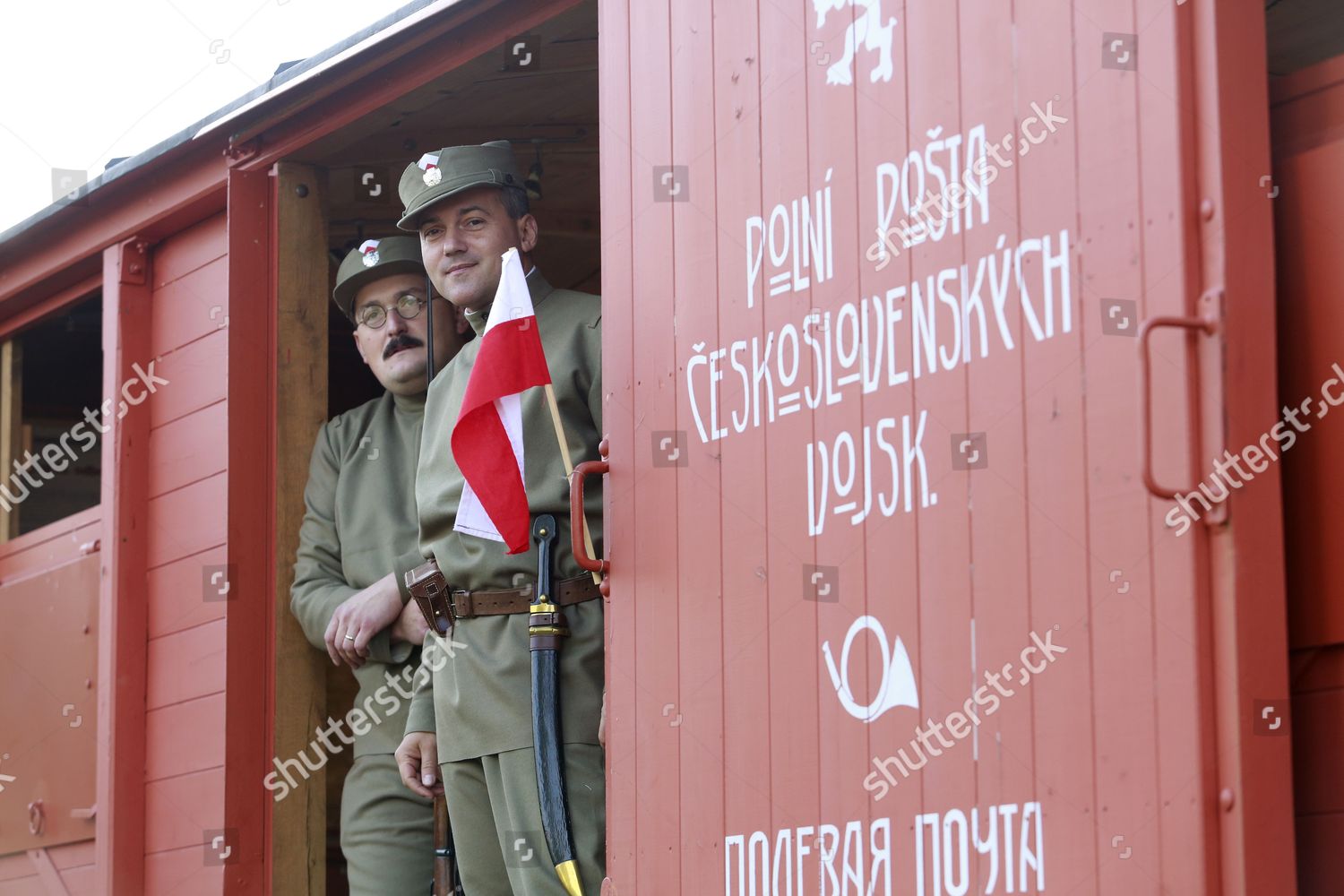 Enthusiasts Dressed Wwi Czechoslovak Legion Uniform Editorial Stock ...