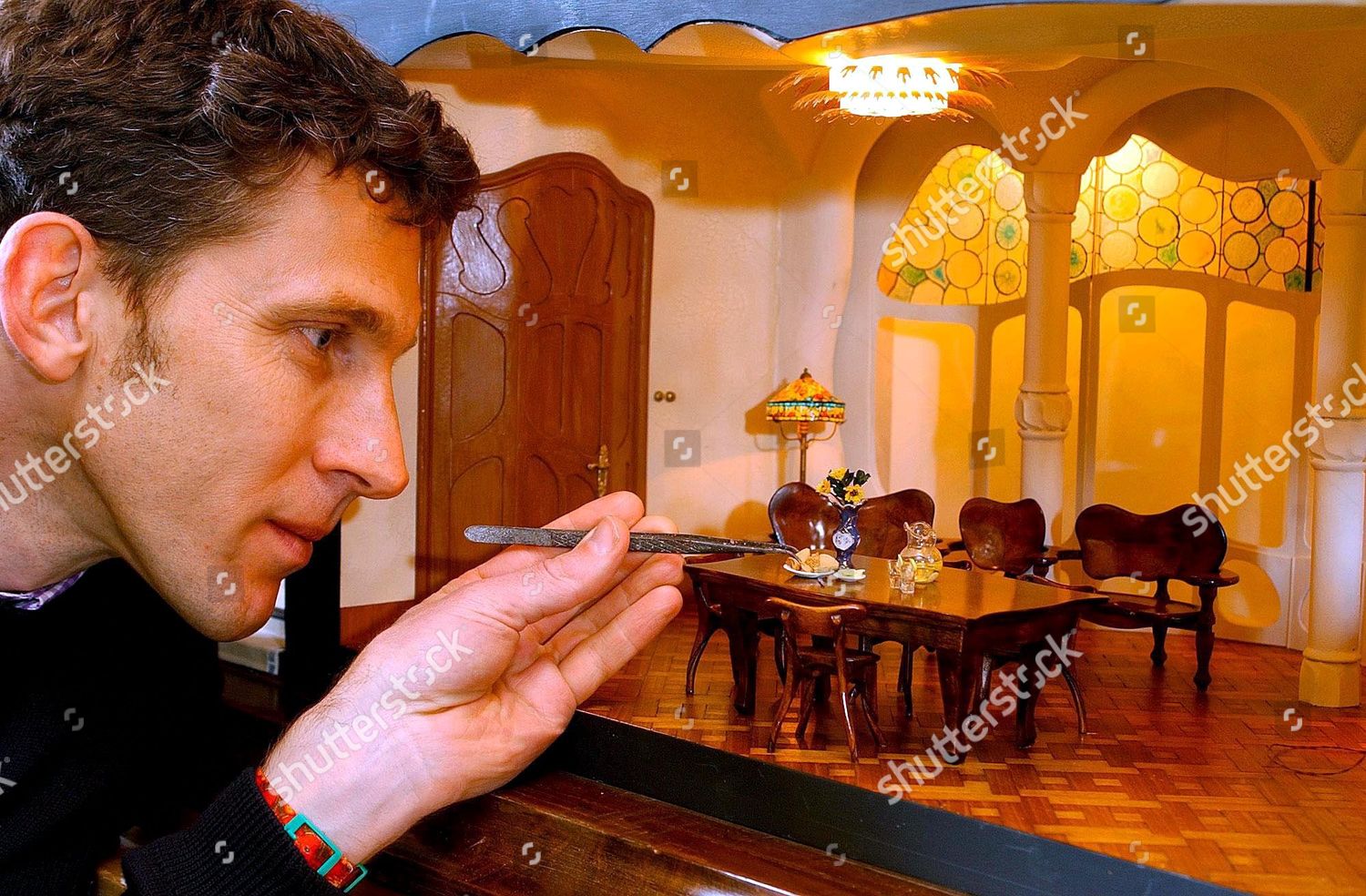 Modeller Kevin Mulvaney Positions Tiny Tortillas Editorial Stock Photo ...