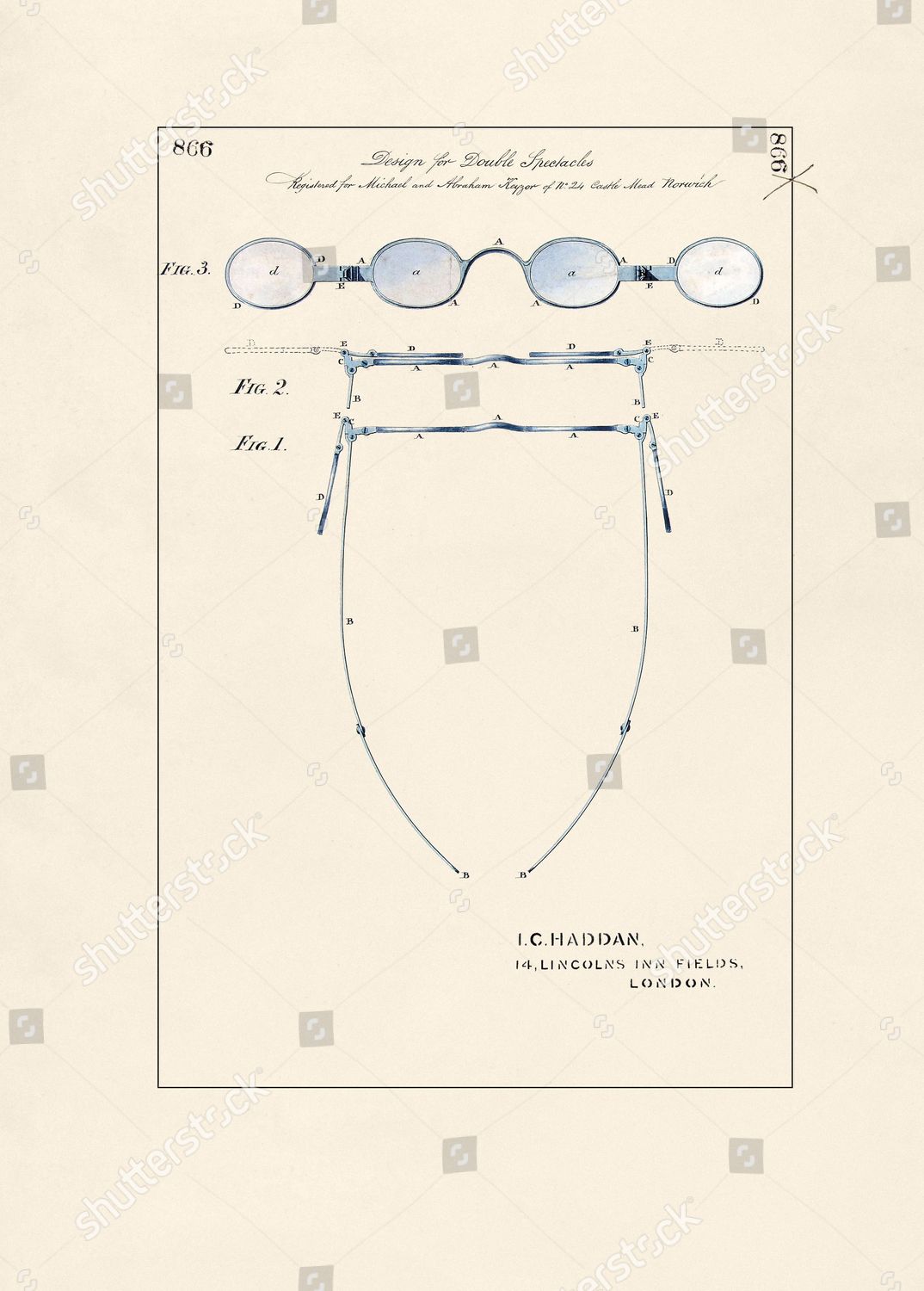 Double Spectacles Invented By Michael Abraham Editorial Stock Photo ...