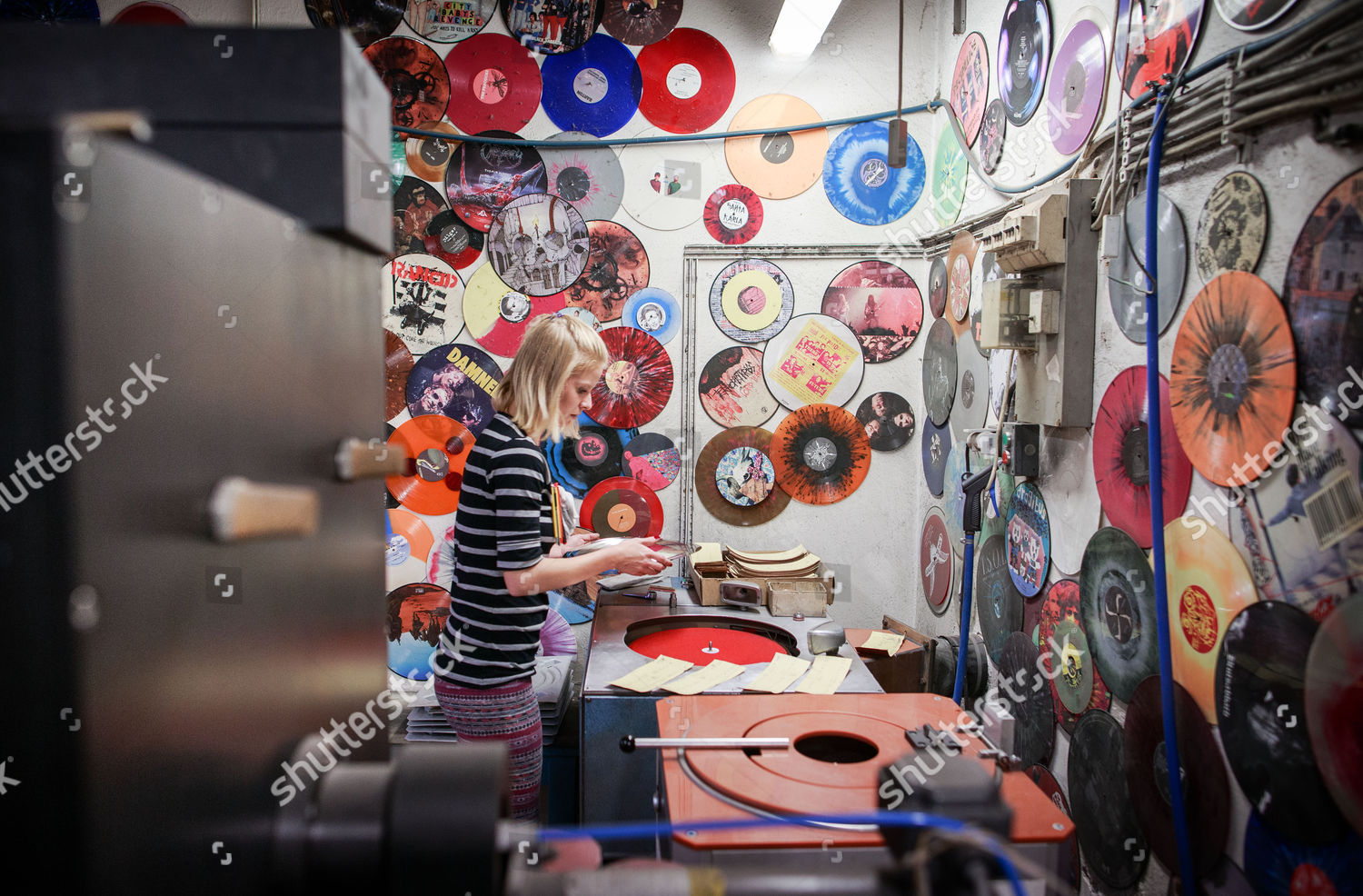 Employee Gz Media Vinyl Record Factory Editorial Stock Photo - Stock ...