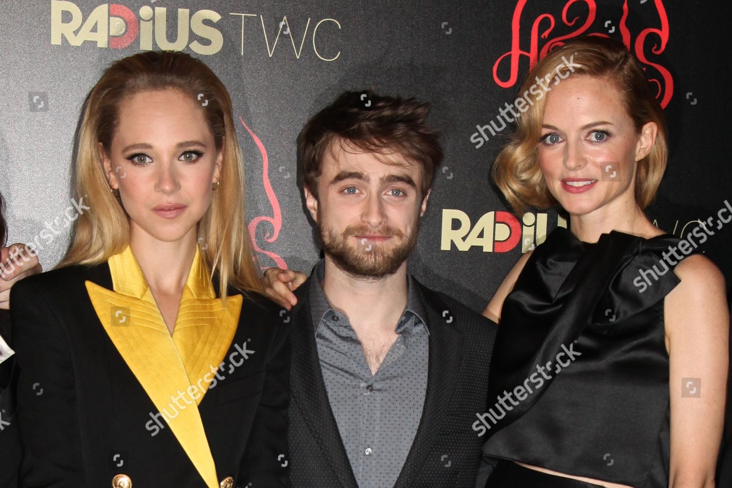 Juno Temple Daniel Radcliffe Heather Graham Editorial Stock Photo ...