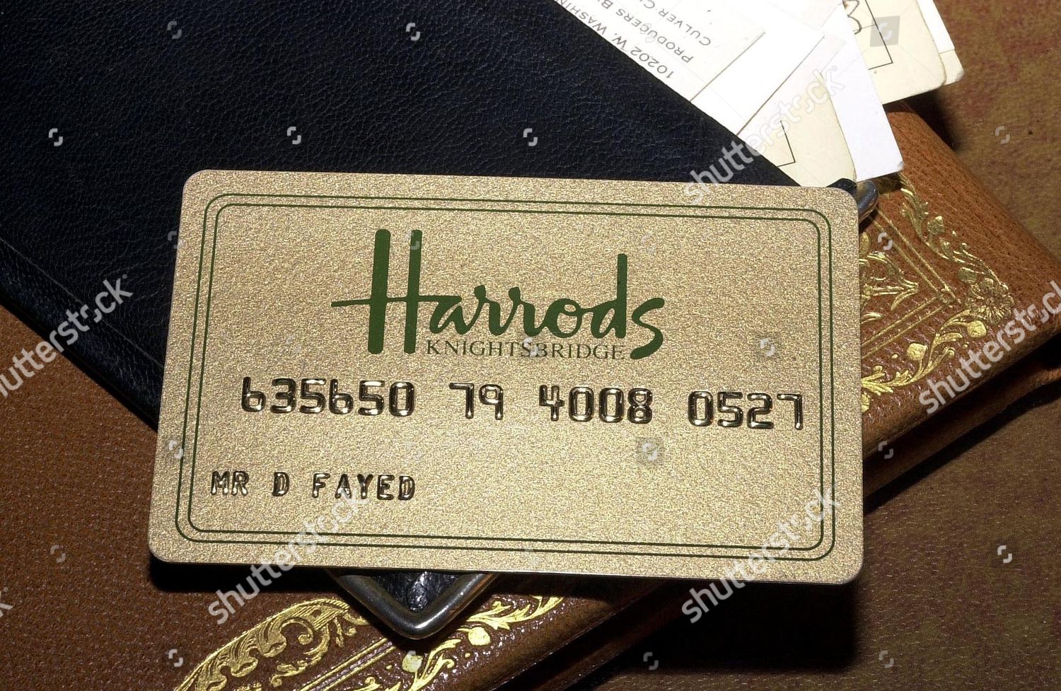HARRODS GOLD CARD THAT BELONGED DODI Editorial Stock Photo - Stock ...