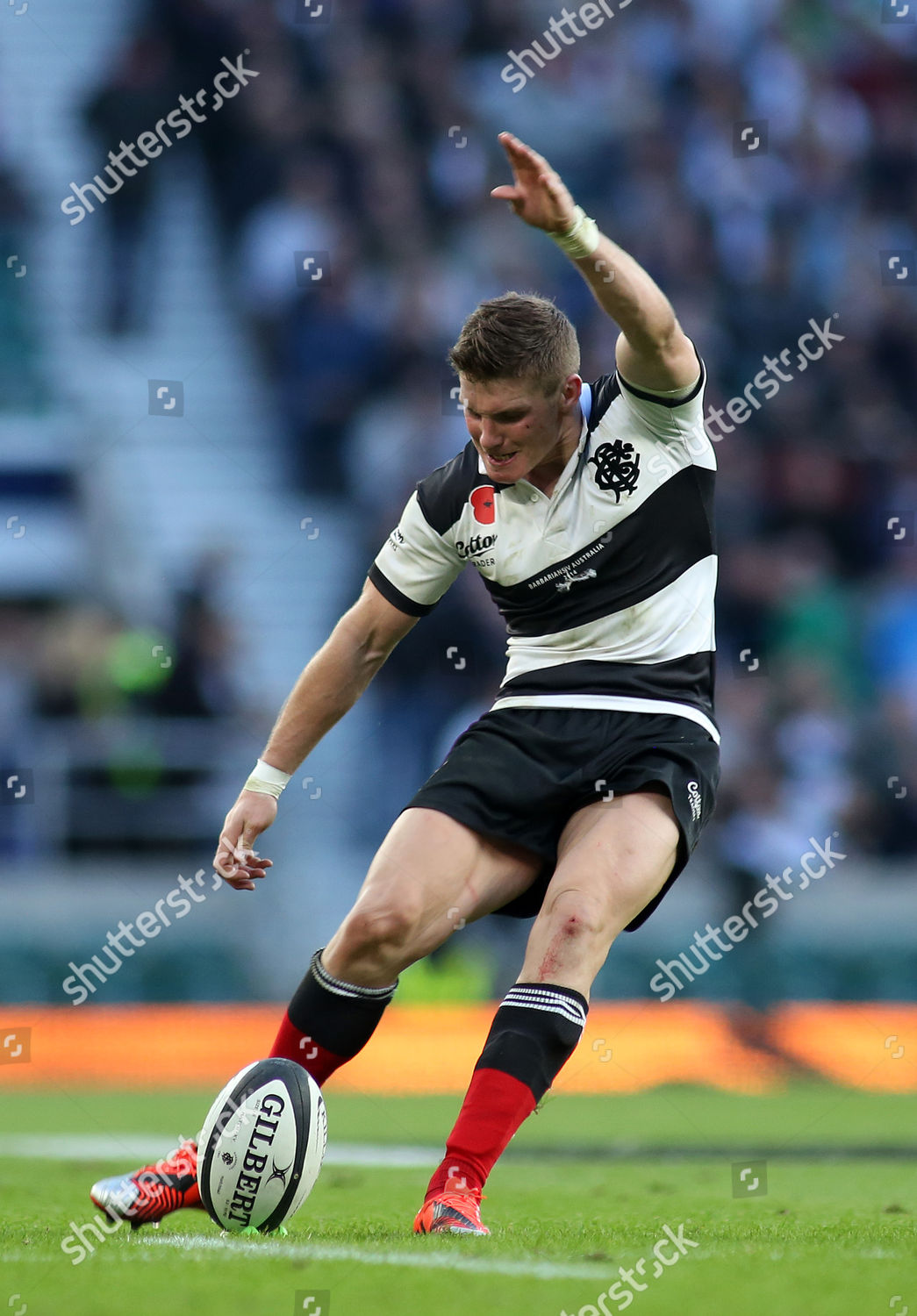 Colin Slade Barbarians Nzl Completes Conversion Editorial Stock Photo ...