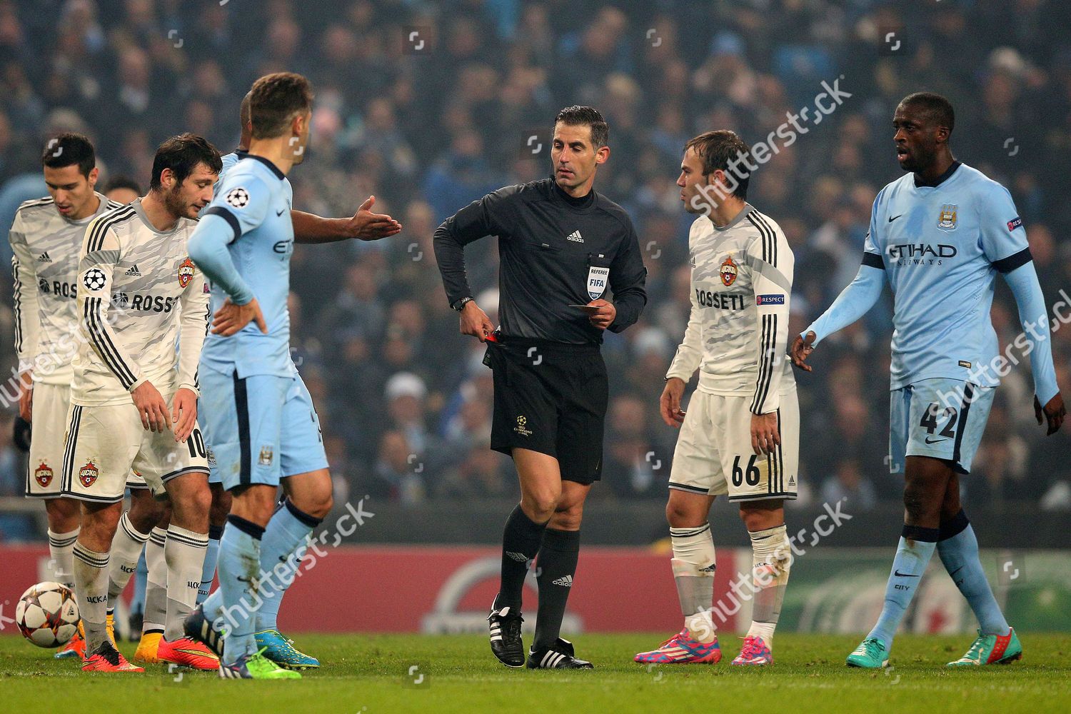 Referee Mr Tasos Sidiropoulos Pulls Red Editorial Stock Photo - Stock ...