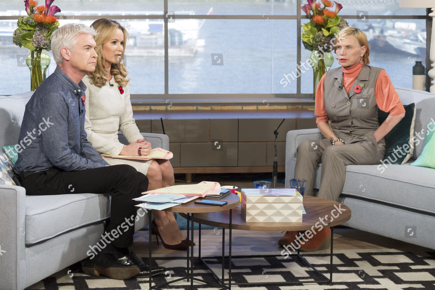 Phillip Schofield Amanda Holden Jackiey Budden Editorial Stock Photo ...
