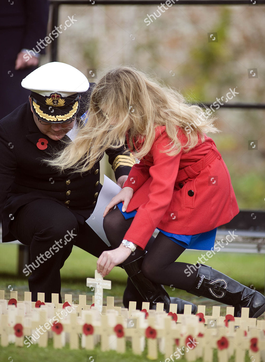 Georgina Loring Alongside Her Father Commander Editorial Stock Photo ...