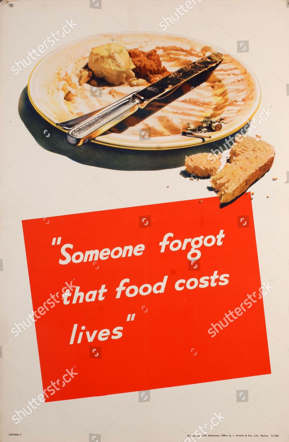 Someone Forgot That Food Costs Lives Editorial Stock Photo - Stock ...