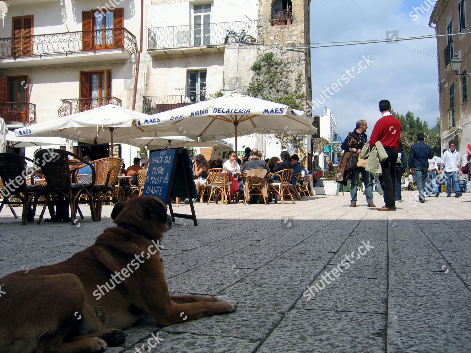 Town Square Outdoor Cafe Editorial Stock Photo - Stock Image | Shutterstock