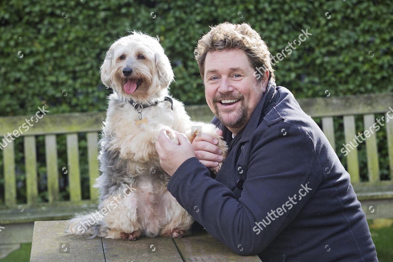 Michael Ball His Bionic Dog Freddie Editorial Stock Photo - Stock Image ...