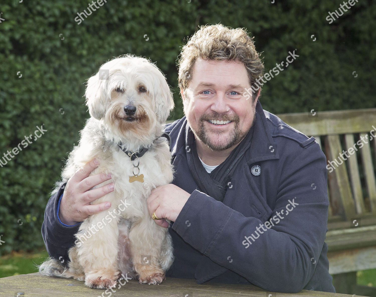 Michael Ball His Bionic Dog Freddie Editorial Stock Photo - Stock Image ...