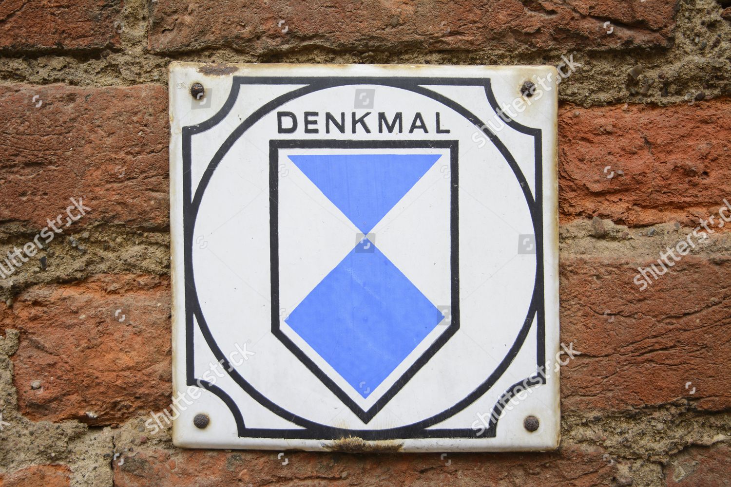 Sign Denkmal German Monument On Wall Editorial Stock Photo - Stock ...