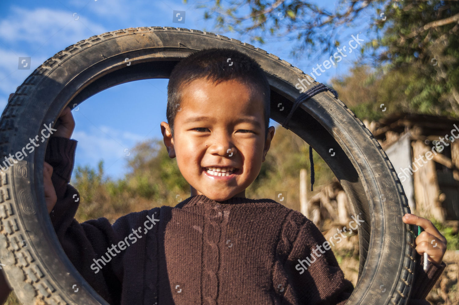 Smiling Boy Lahu People Hill Tribe Editorial Stock Photo - Stock Image ...