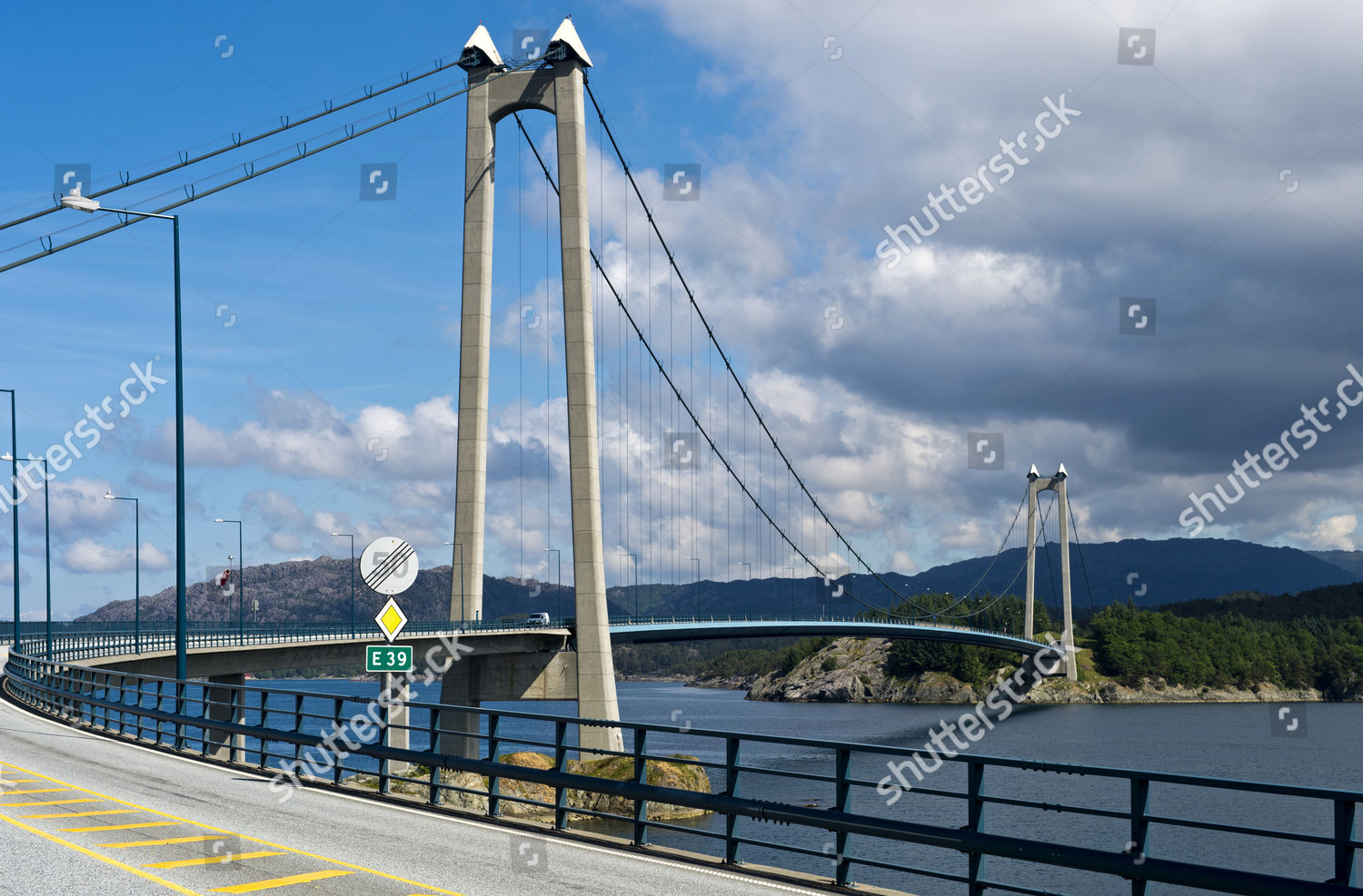 European Road E39 Crossing Stord Bridge Editorial Stock Photo - Stock ...