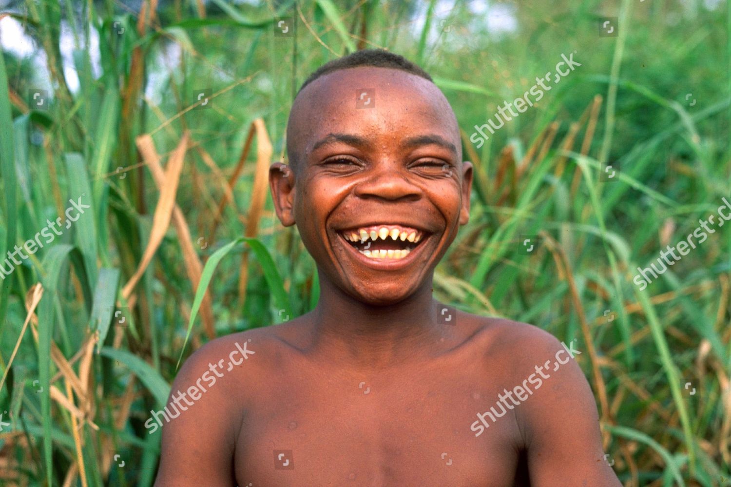 Pygmy Boy Proudly Shows Off His Editorial Stock Photo - Stock Image ...