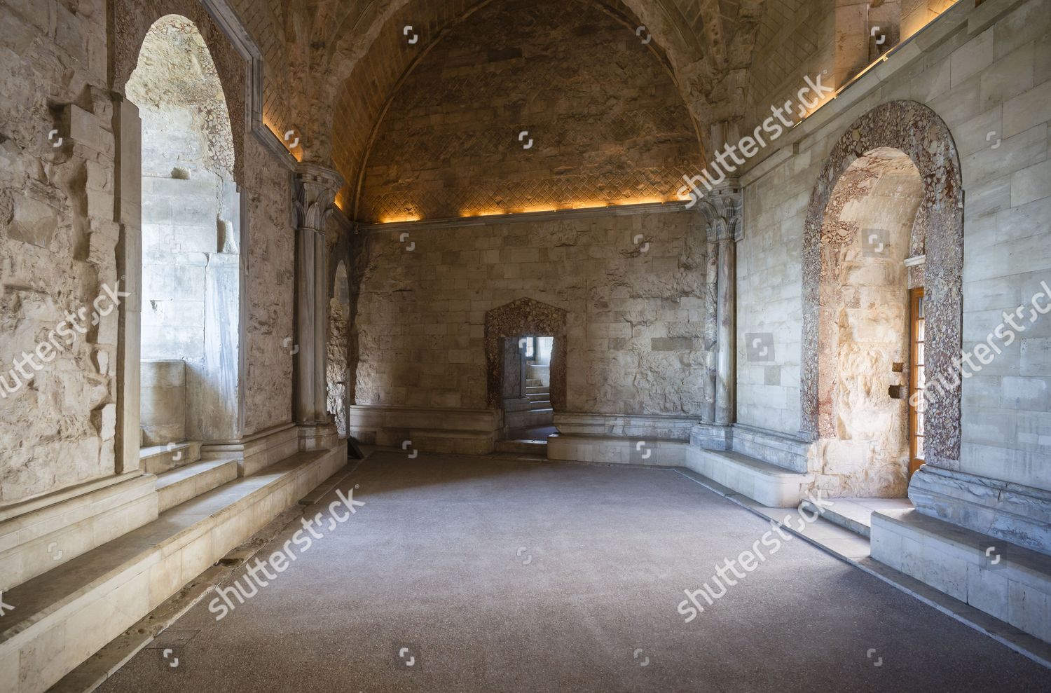 Throne Room Castel Del Monte Castle Editorial Stock Photo - Stock Image ...