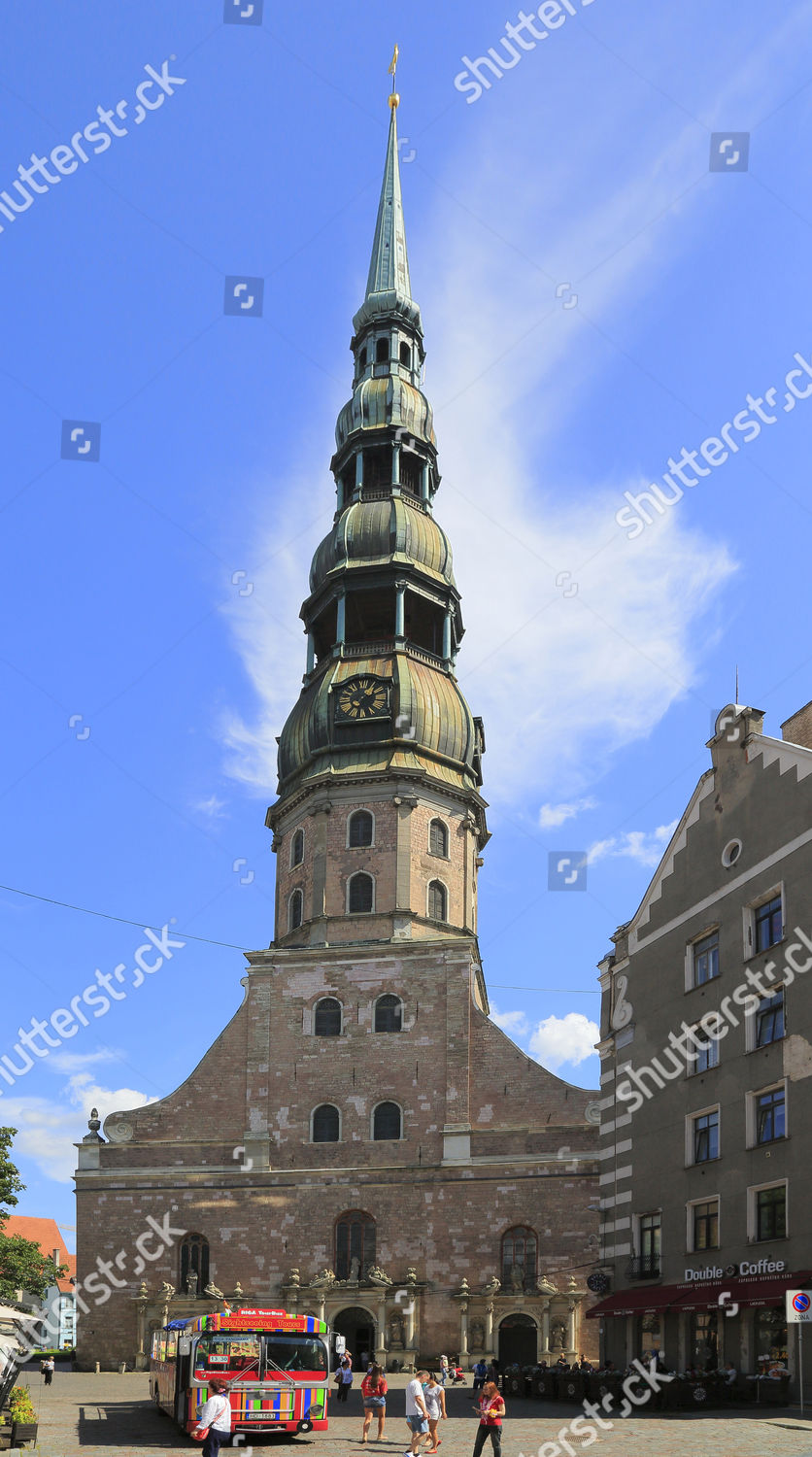 St Peters Church Riga Latvia Editorial Stock Photo - Stock Image ...