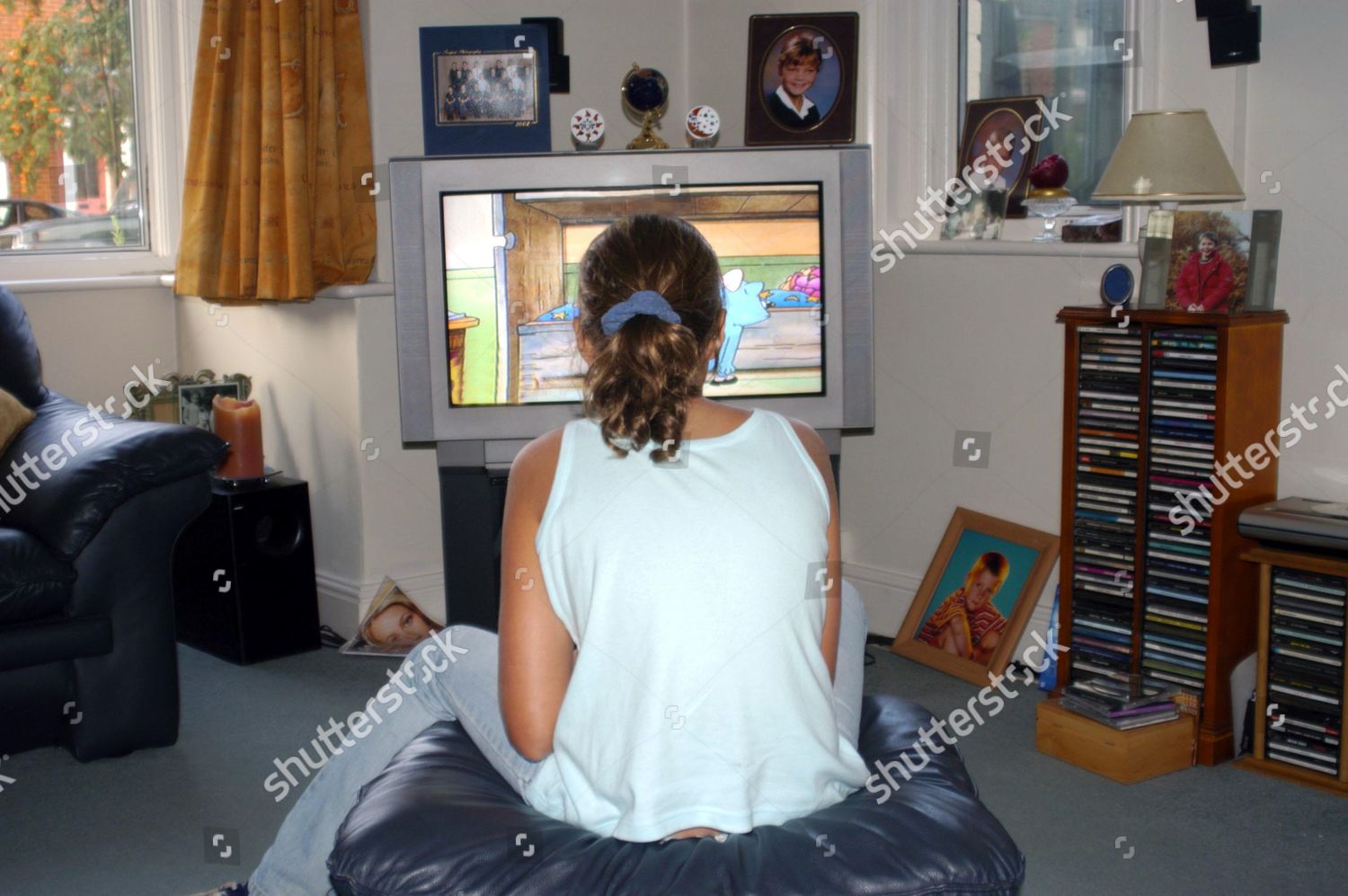 Girl Watching Television Model Released Editorial Stock Photo - Stock ...