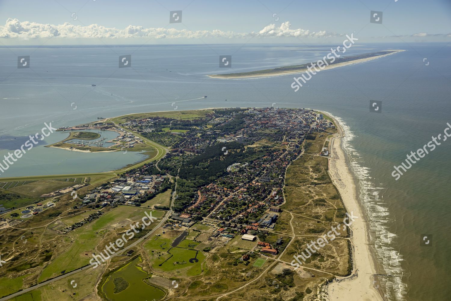 Aerial View Town Norderney Western Part Editorial Stock Photo - Stock ...