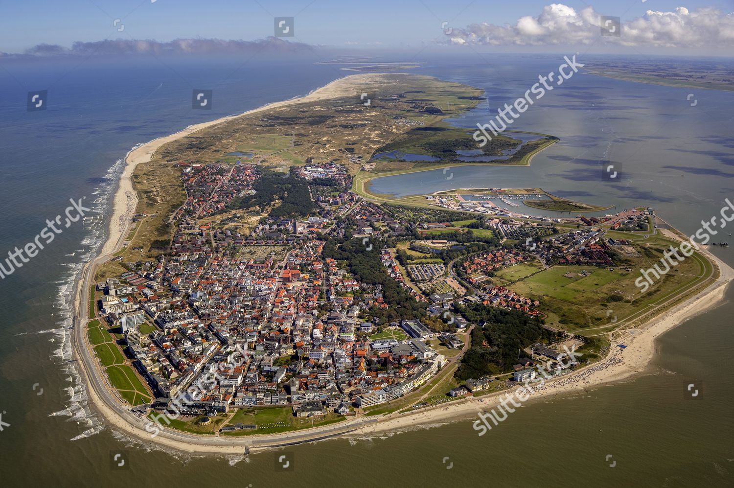 Aerial View Town Norderney Western Part Editorial Stock Photo - Stock ...