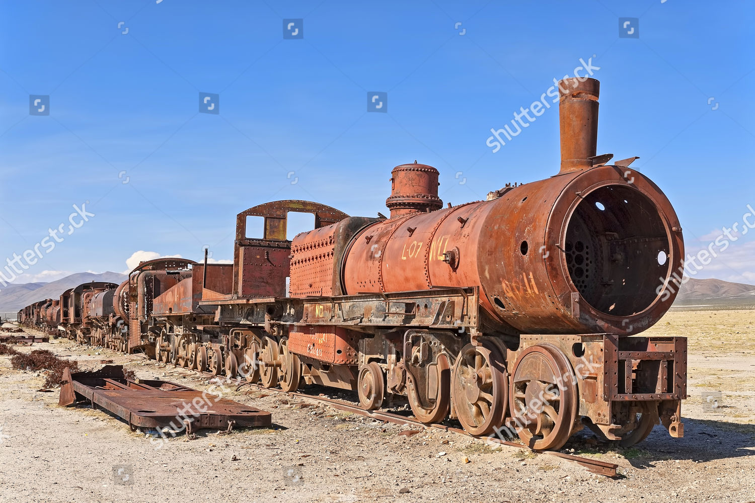 Old Train Train Cemetery Cementerio De Editorial Stock Photo - Stock ...