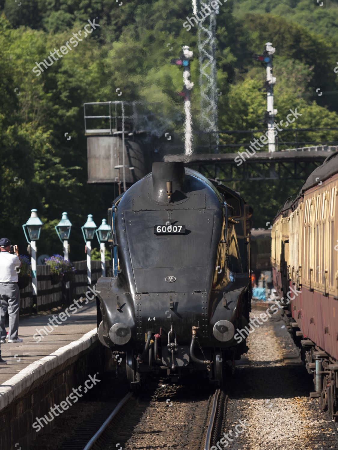 Vintage A4 Class Steam Locomotive Sir Editorial Stock Photo - Stock ...