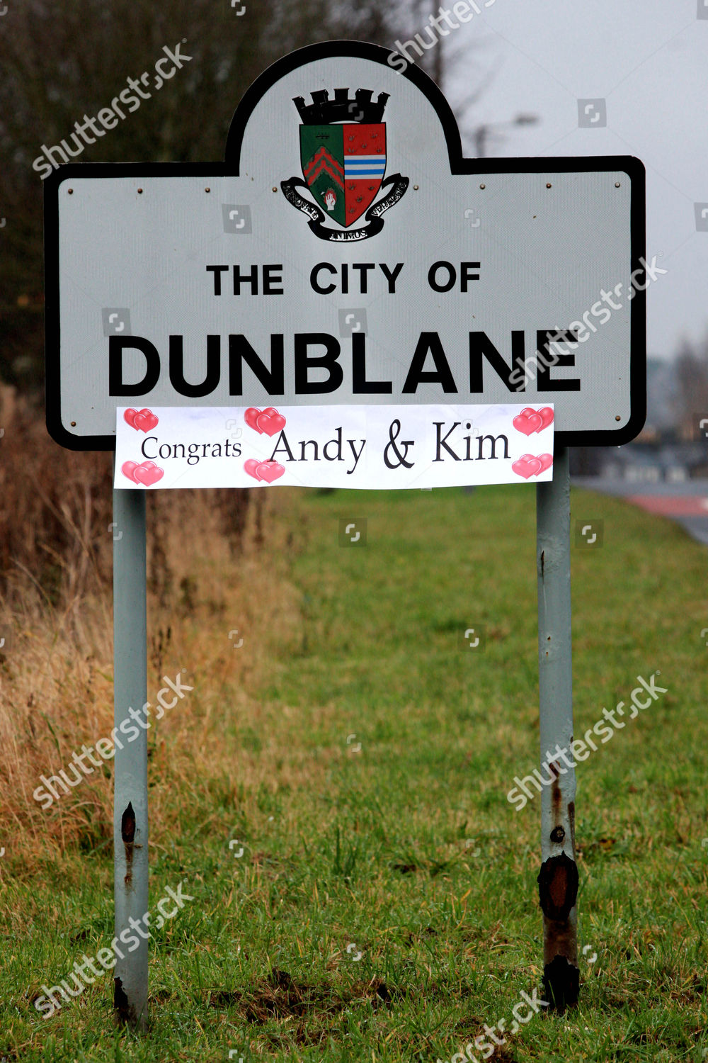 Congratulation Message On Dunblane City Sign Editorial Stock Photo ...