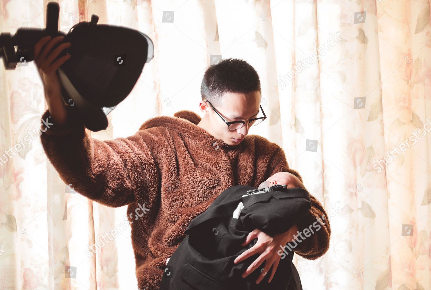 Father Yin Chang 1monthold Lai Ka Editorial Stock Photo - Stock Image ...