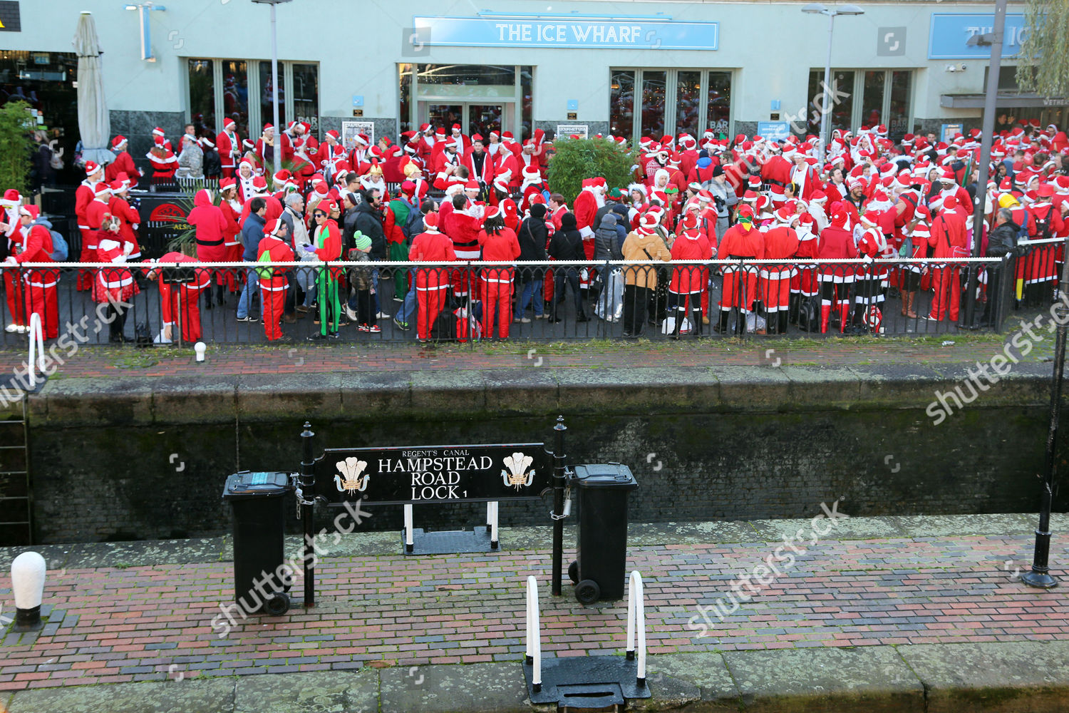 Particiants Dressed Father Christmas Editorial Stock Photo - Stock ...