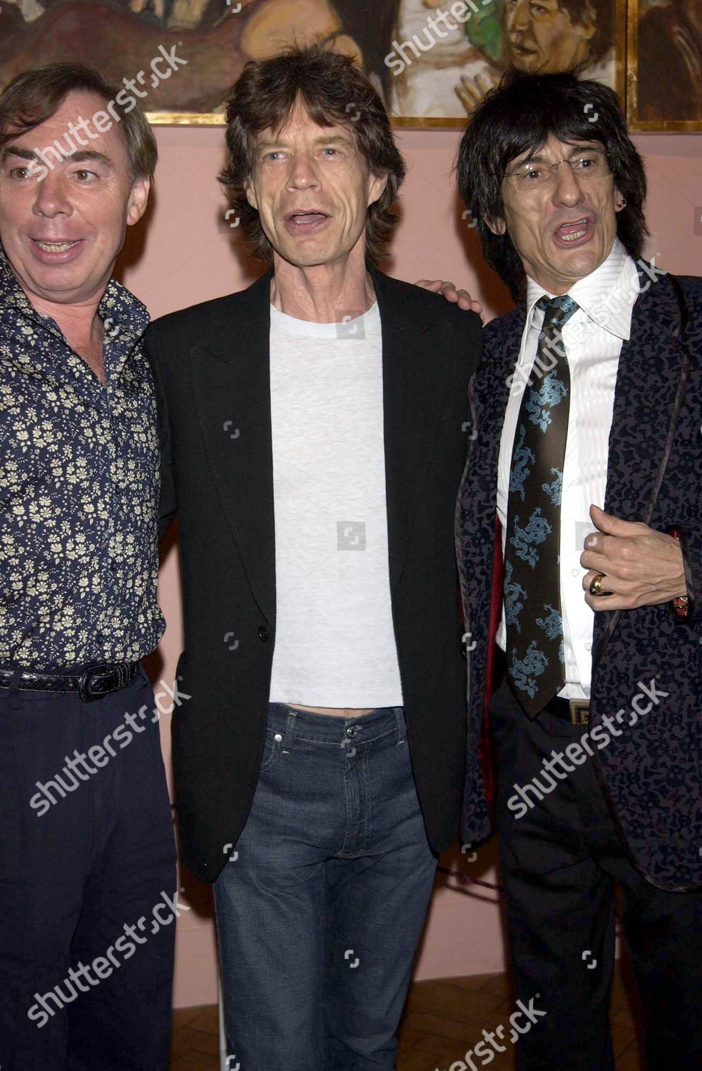 Andrew Lloyd Webber Mick Jagger Ronnie Editorial Stock Photo - Stock ...