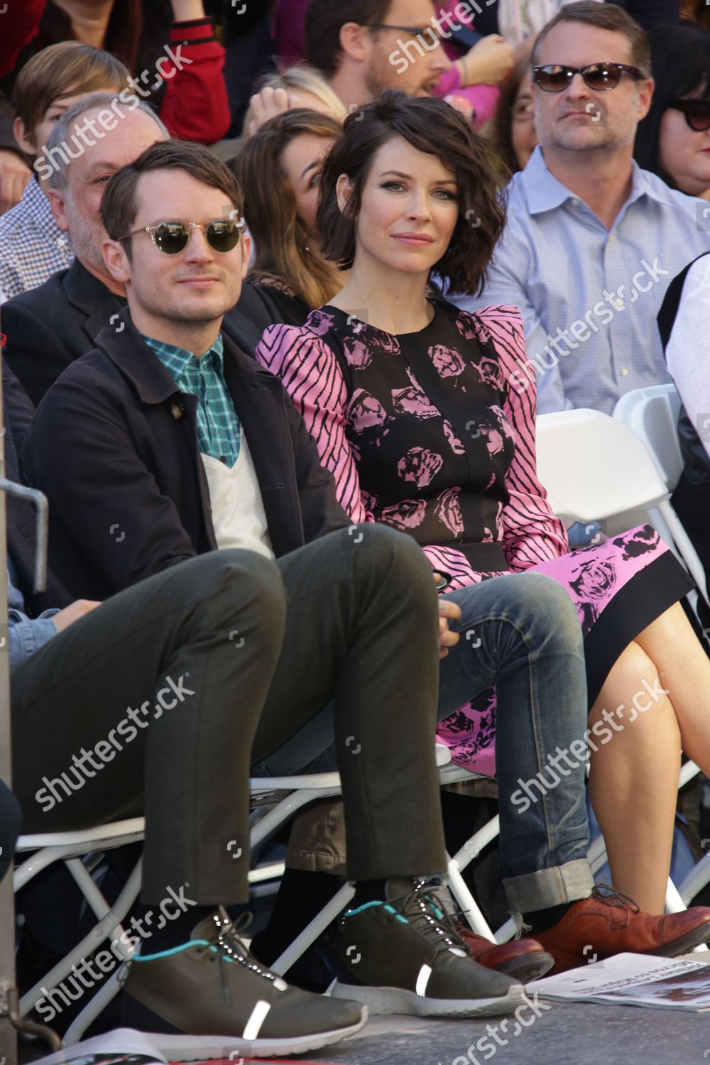 Evangeline Lilly Elijah Wood Editorial Stock Photo - Stock Image ...
