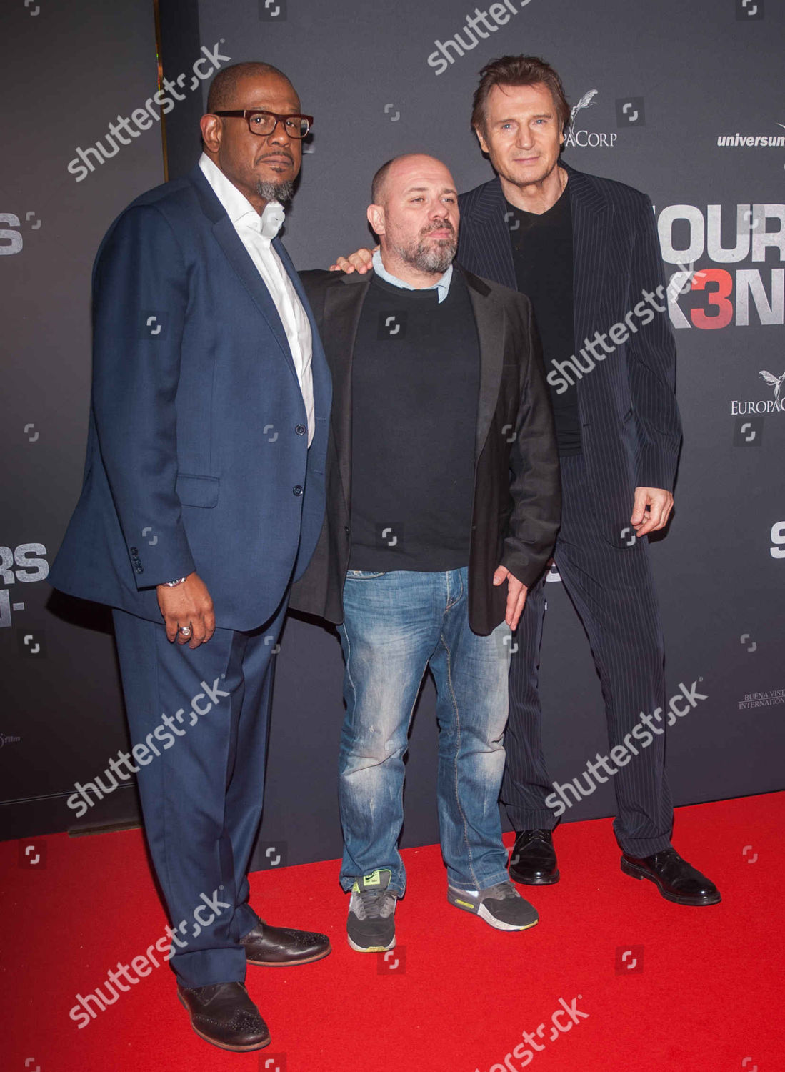 Forest Whitaker Olivier Megaton Liam Neeson Editorial Stock Photo ...