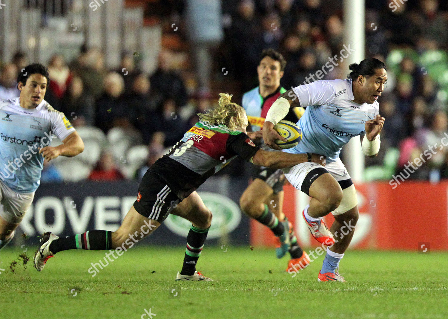 Andy Tuilagi Newcastle Breaks Past Matt Editorial Stock Photo - Stock ...