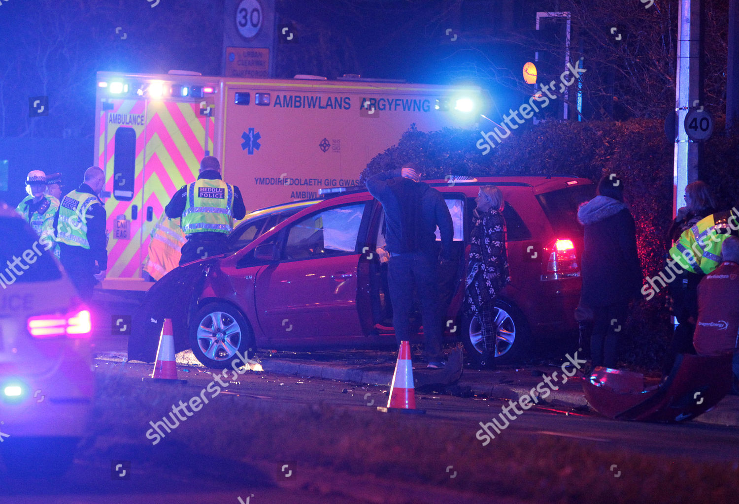 Scene On Manor Way Cardiff Where Editorial Stock Photo - Stock Image ...