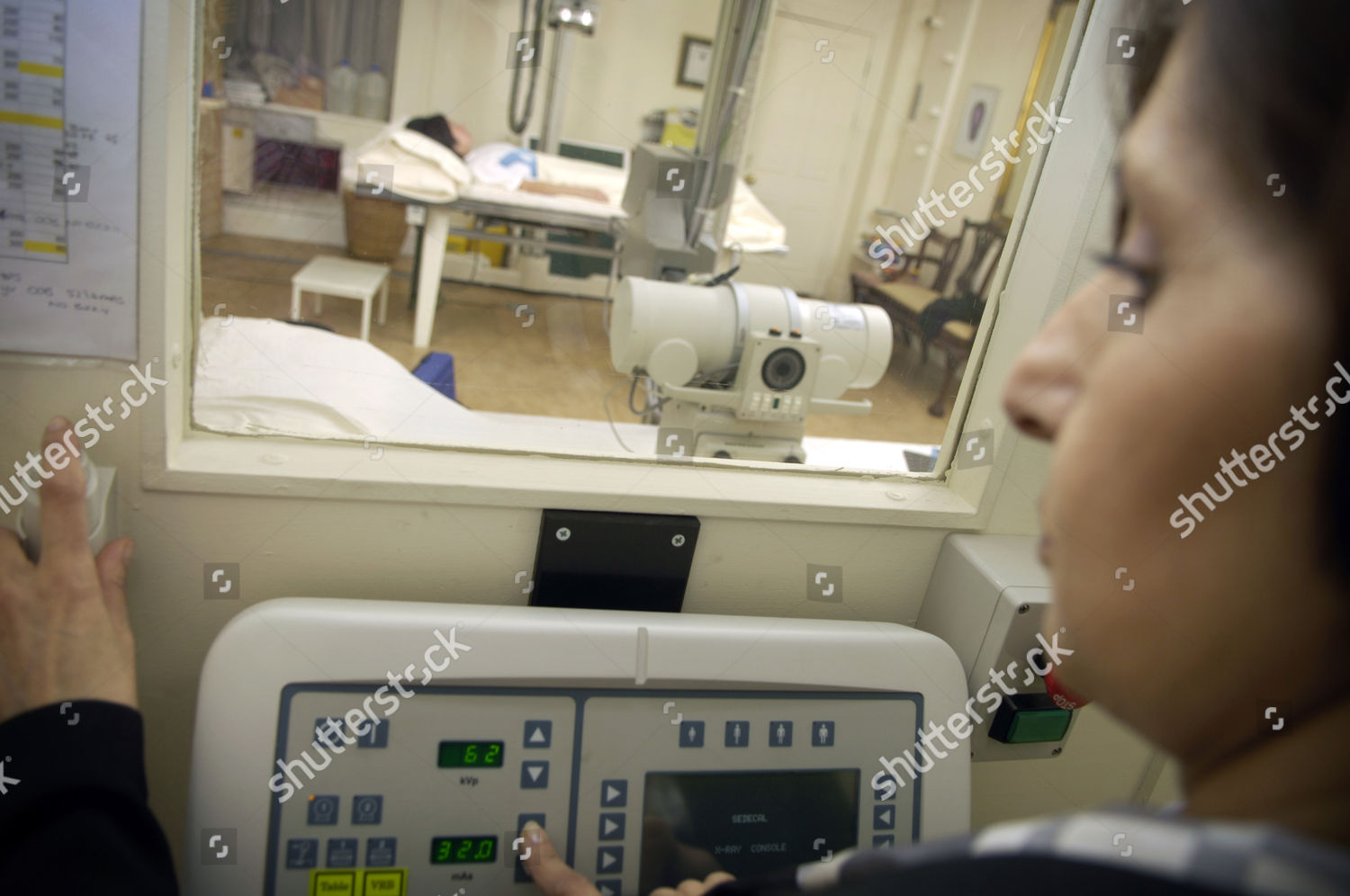 Radiographer Administers Exposure Xray Patient Editorial Stock Photo ...