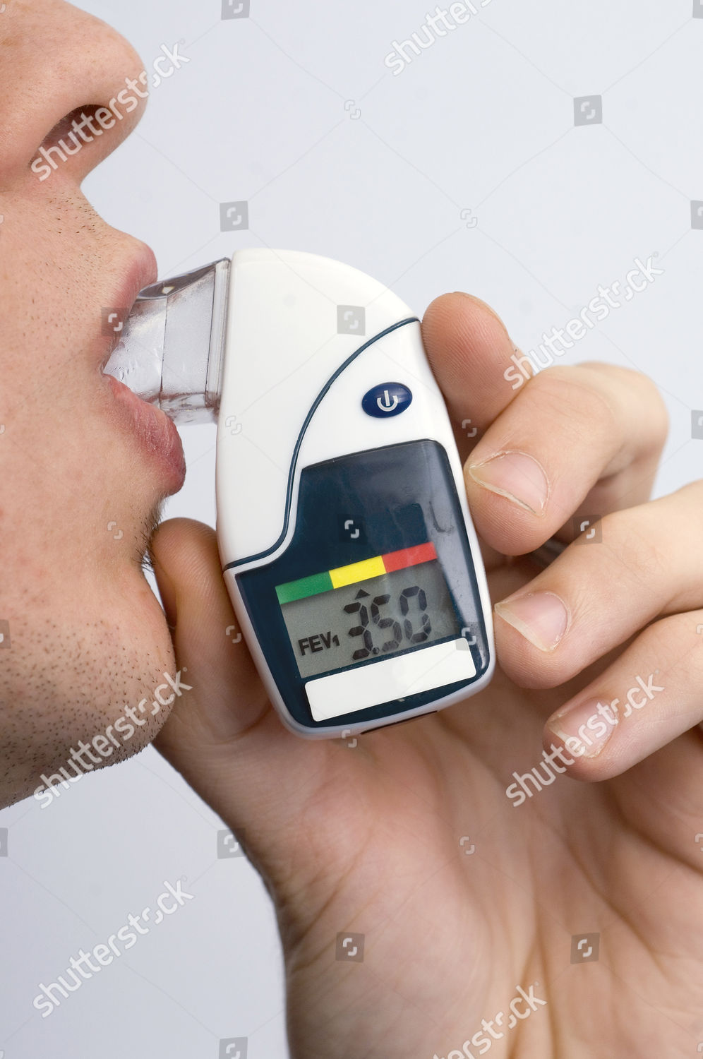 Male Using Digital Peak Flow Meter Editorial Stock Photo - Stock Image ...