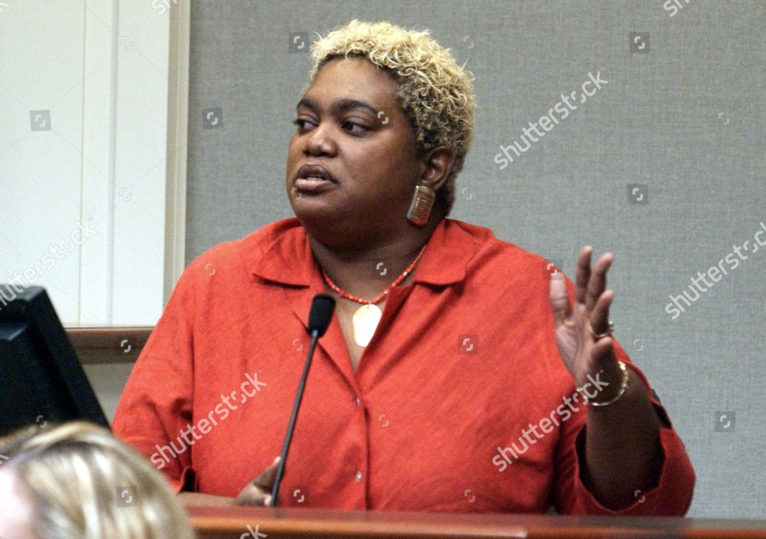 Gail Howard Gestures During Her Testimony Editorial Stock Photo - Stock ...