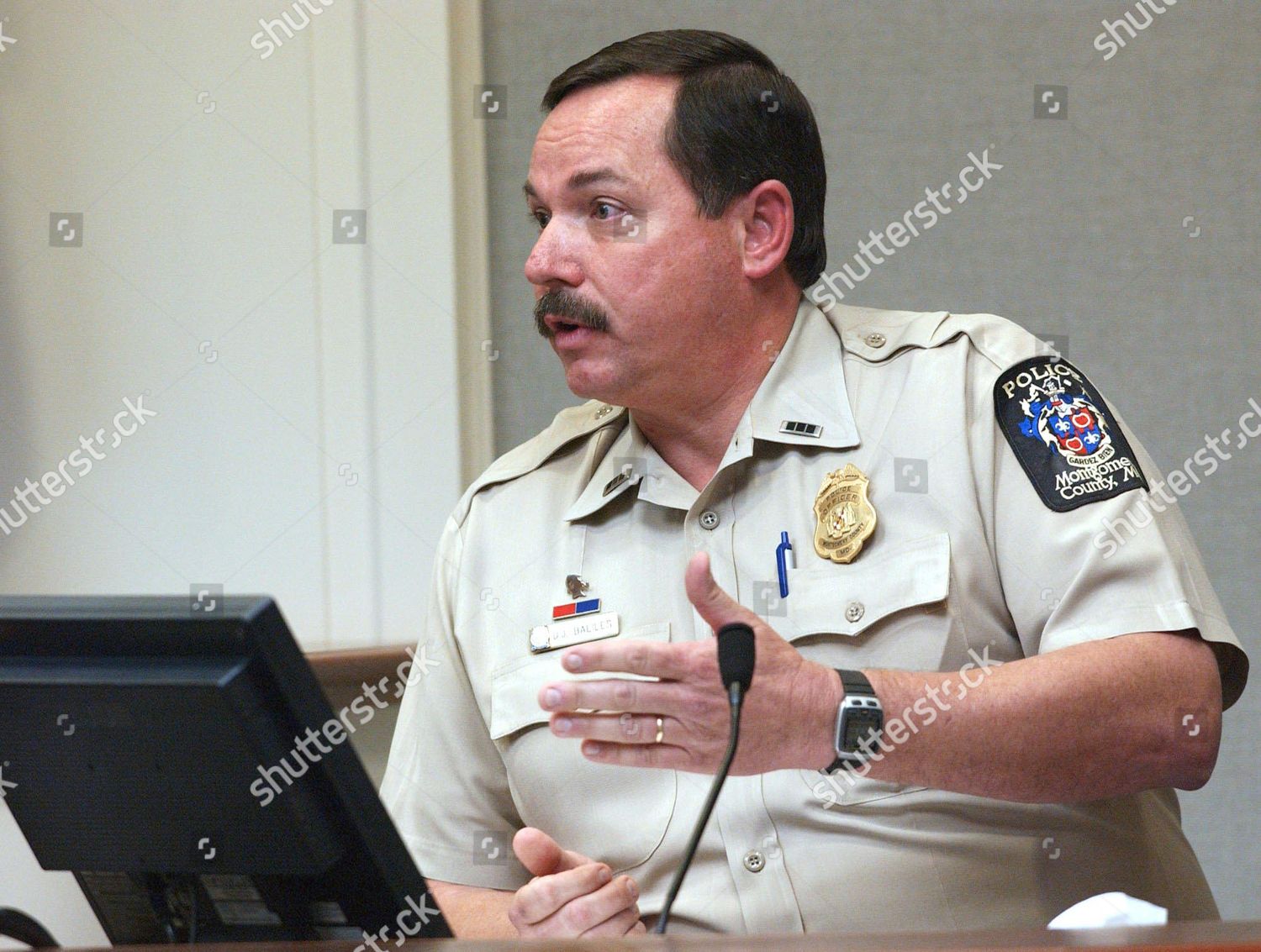 Montgomery County Maryland Police Officer Derek Editorial Stock Photo ...