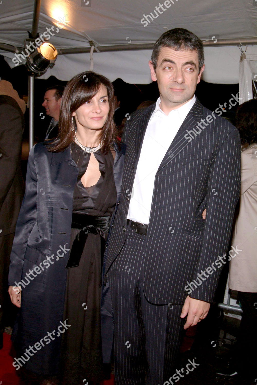 ROWAN ATKINSON HIS WIFE SUNETRA Editorial Stock Photo - Stock Image ...