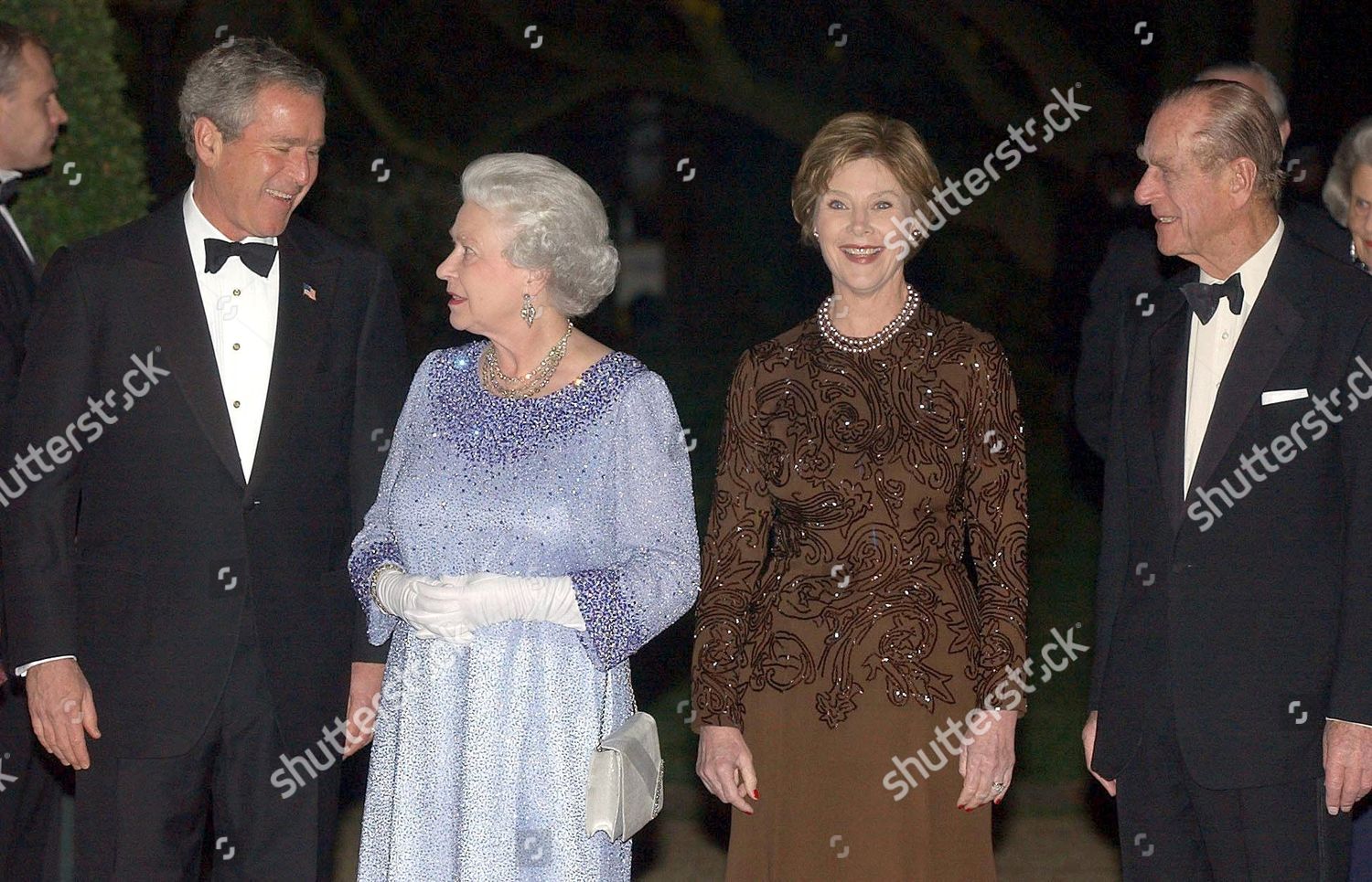 George W Bush Queen Elizabeth Ii Editorial Stock Photo - Stock Image ...