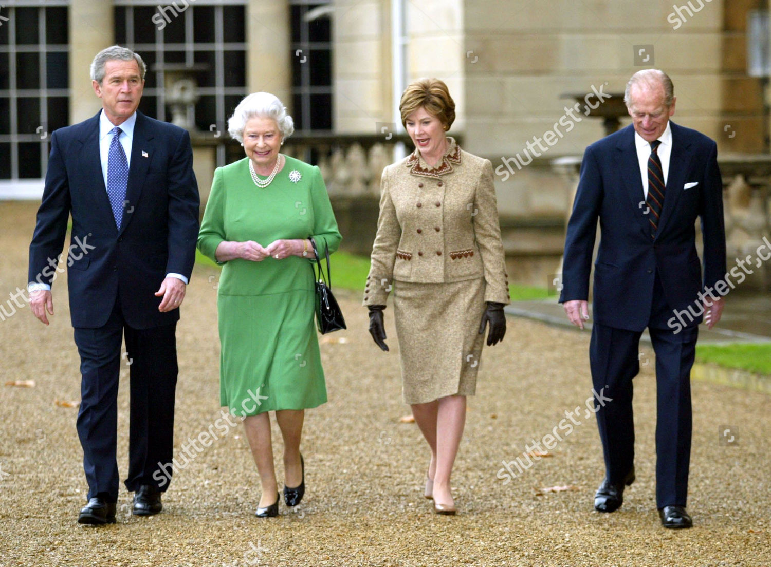 George W Bush Queen Elizabeth Ii Editorial Stock Photo - Stock Image ...