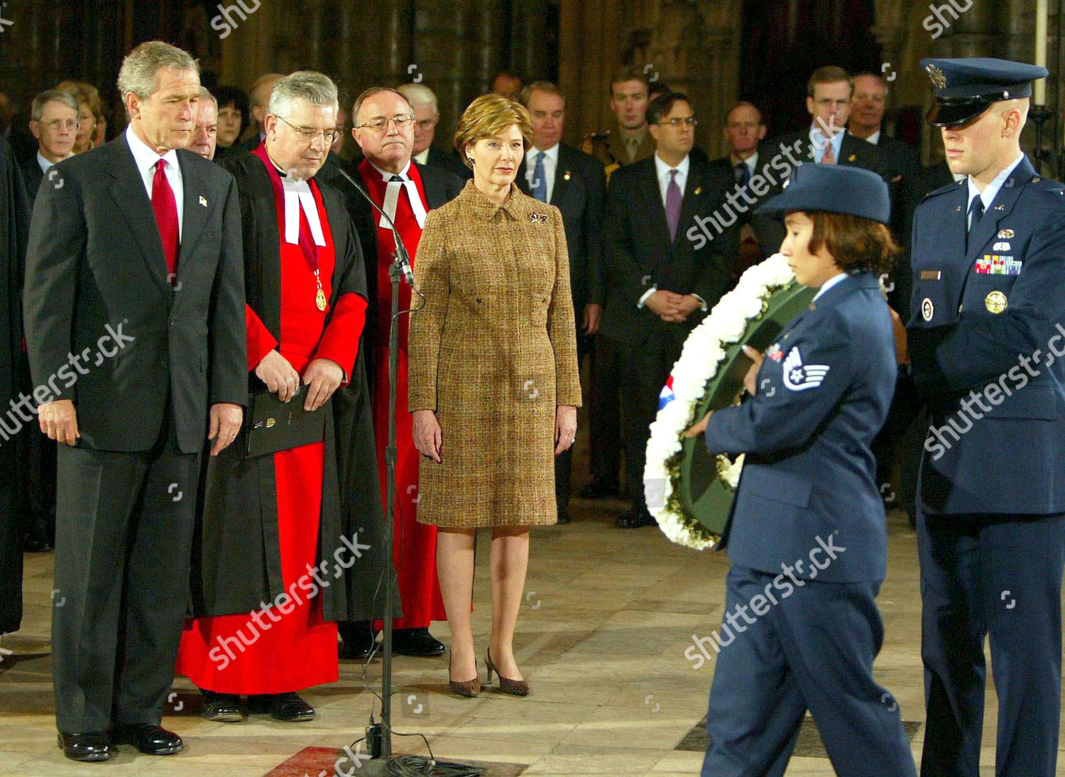 George W Bush Wife Laura Attend Editorial Stock Photo - Stock Image ...