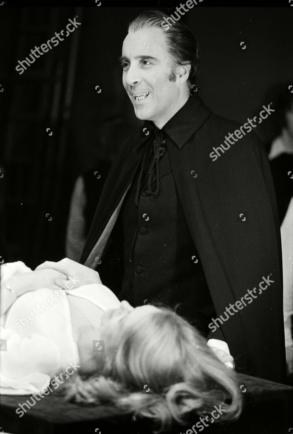 Christopher Lee Count Dracula Joanna Lumley Editorial Stock Photo ...