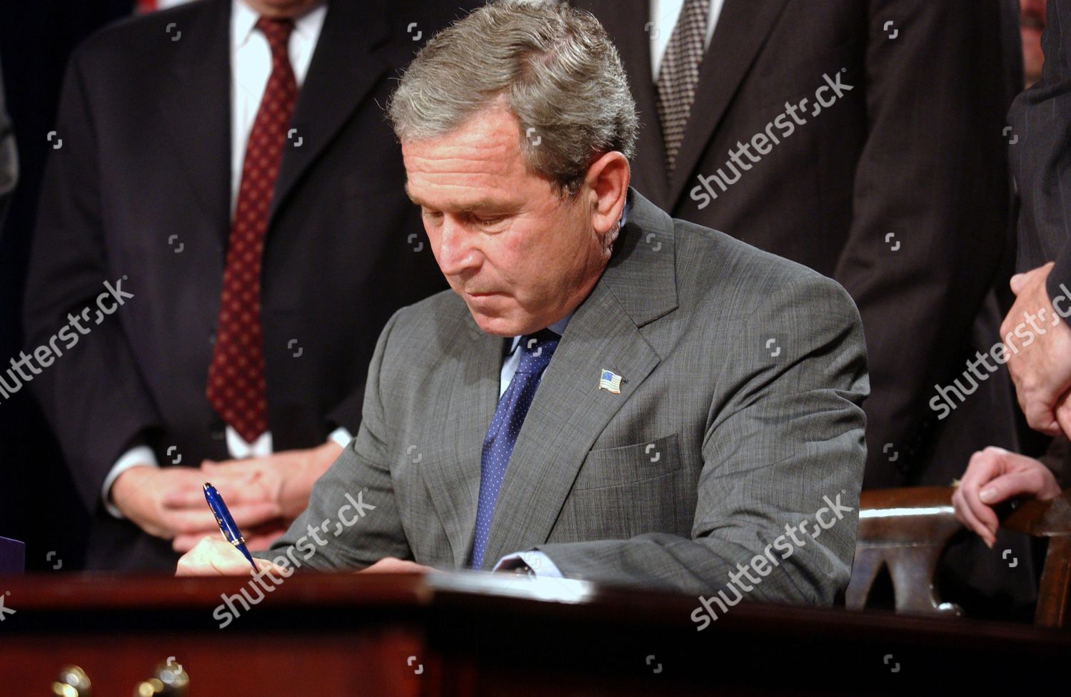 George W Bush Signing National Defence Editorial Stock Photo - Stock ...