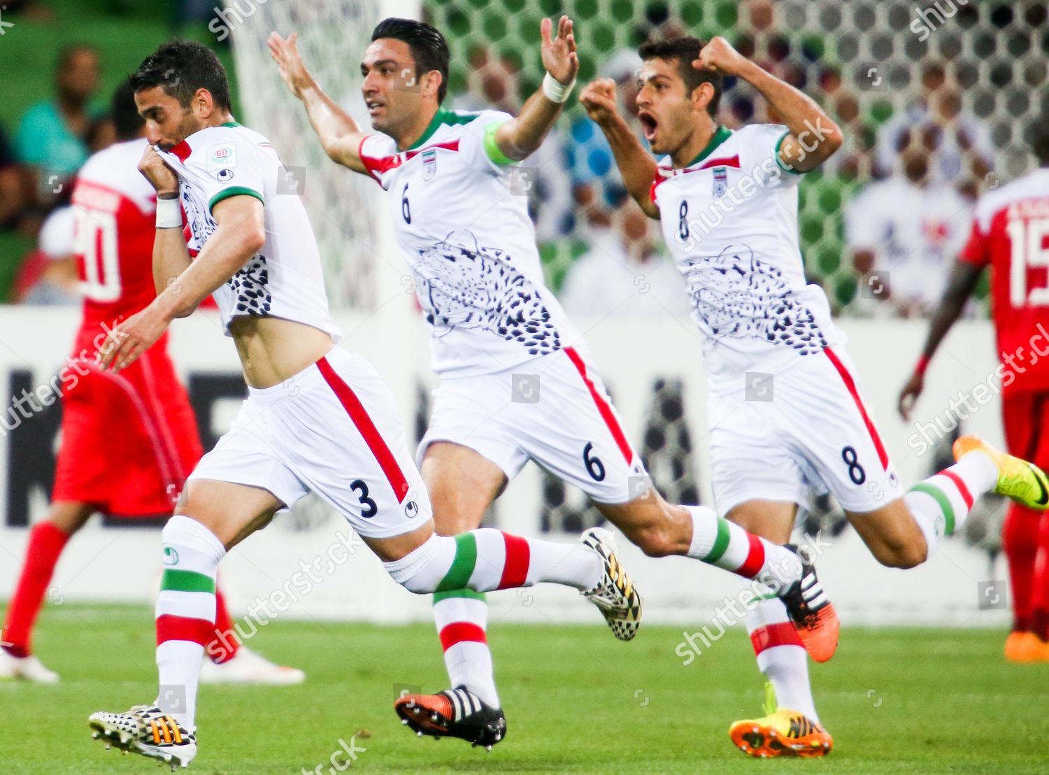 Ehsan Hajsafi Iran Celebrates By Kissing Editorial Stock Photo - Stock ...
