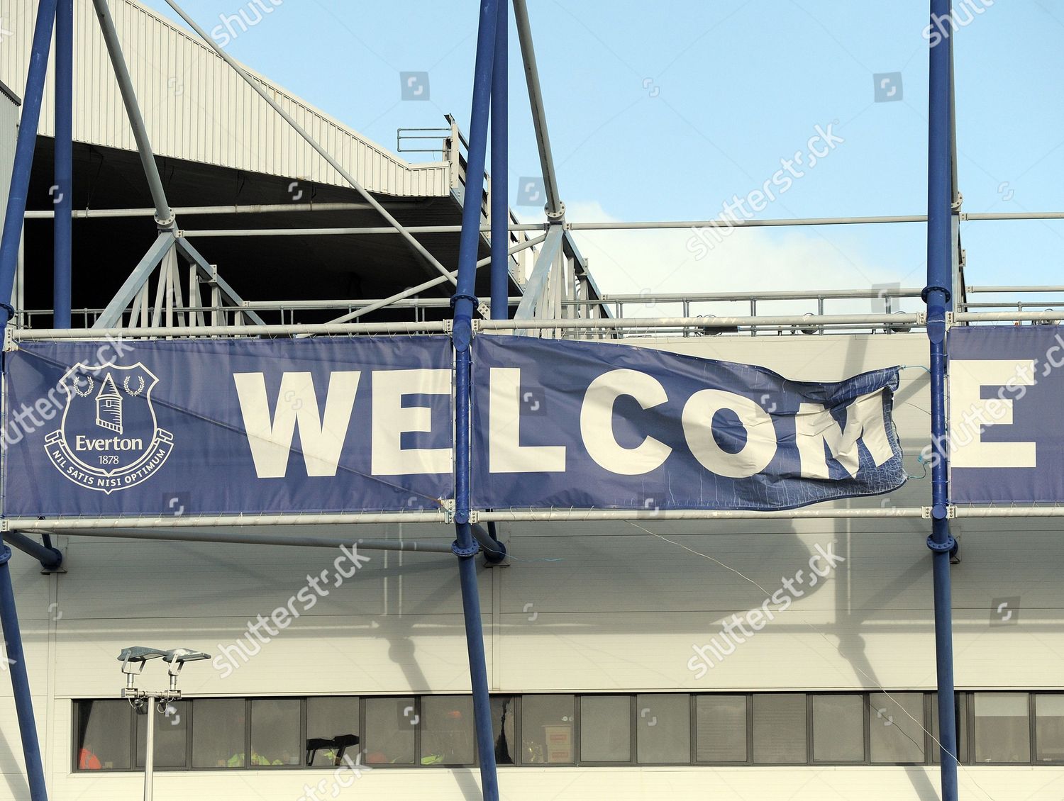 Welcome Goodison Banner Across Top Park Editorial Stock Photo - Stock ...
