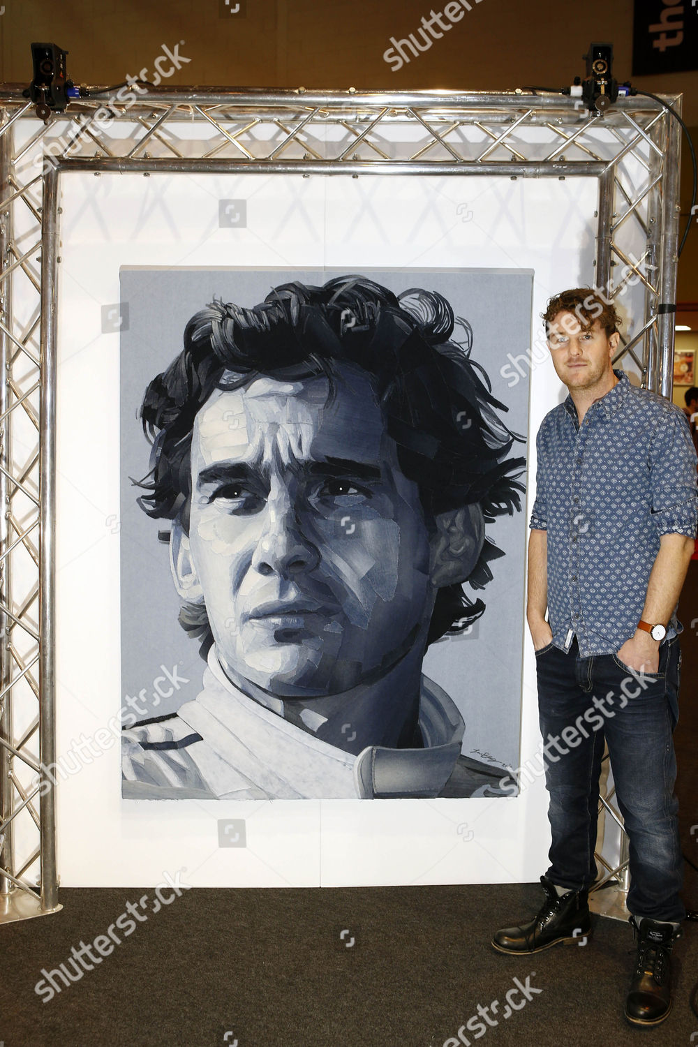 Artist Ian Berry Shows His New Editorial Stock Photo - Stock Image ...