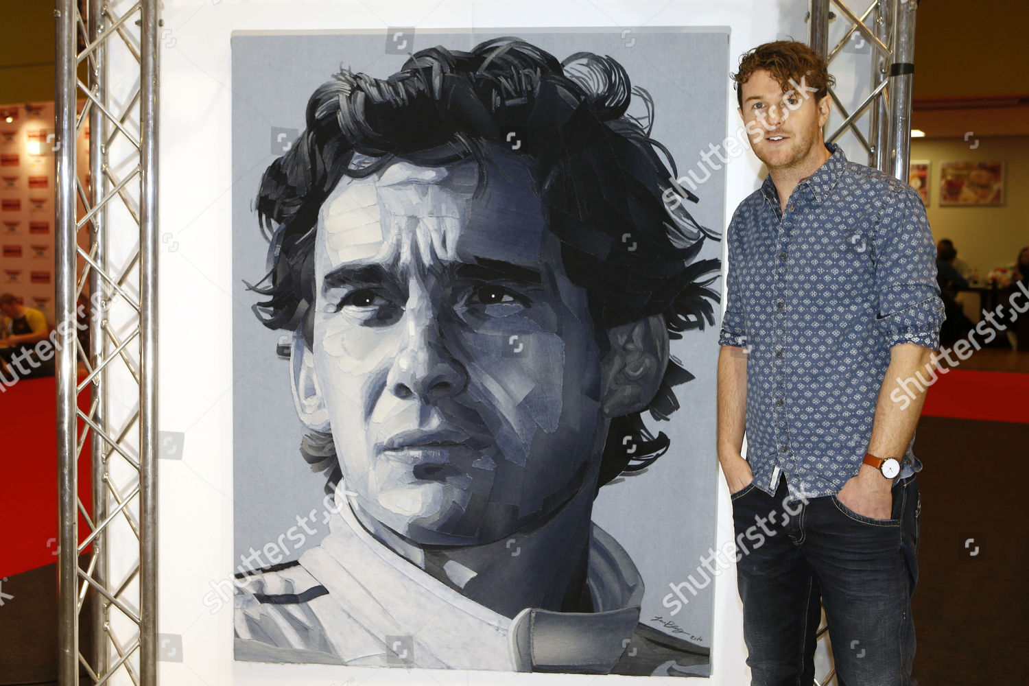 Artist Ian Berry Shows His New Editorial Stock Photo - Stock Image ...